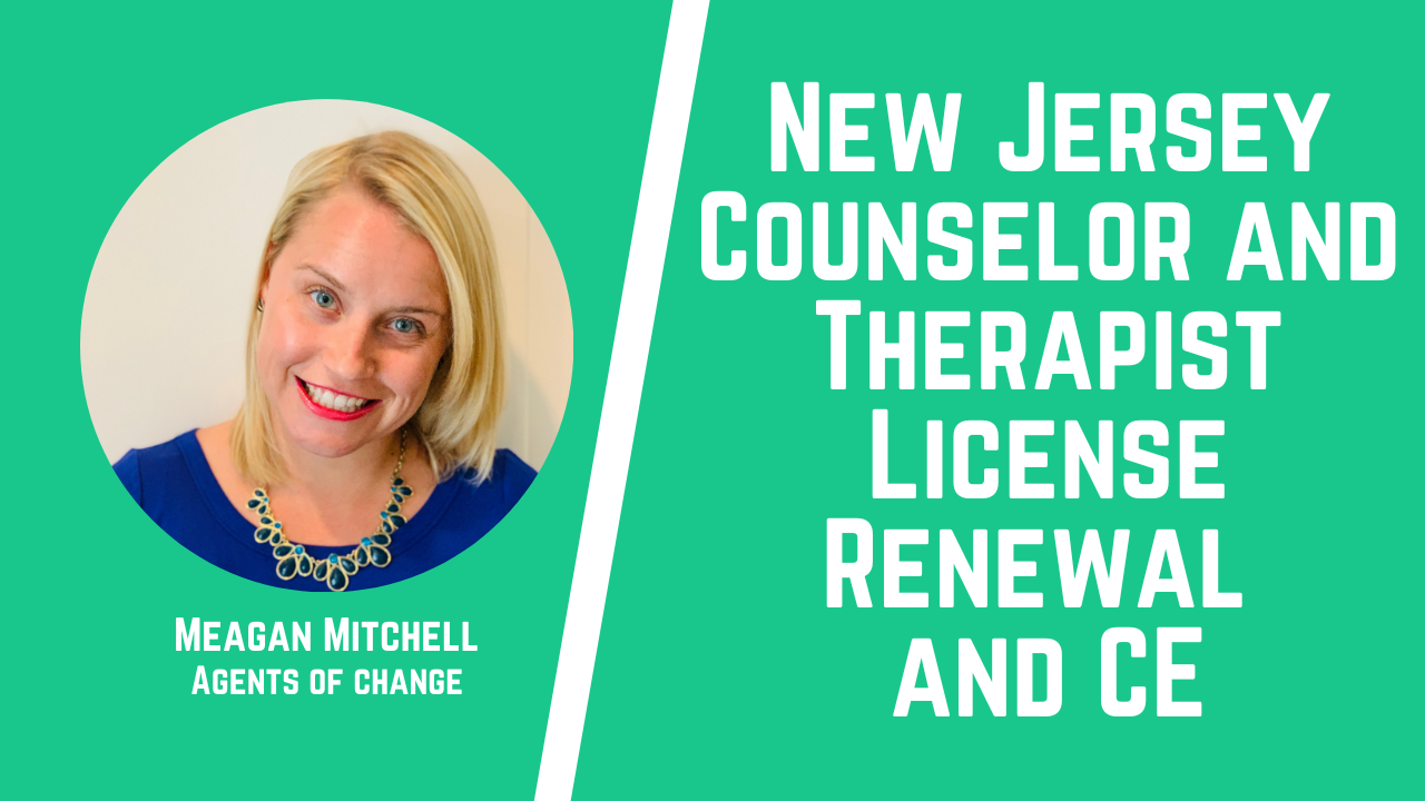 New Jersey Counselor and Therapist Licensure Renewal Dates and CE ...