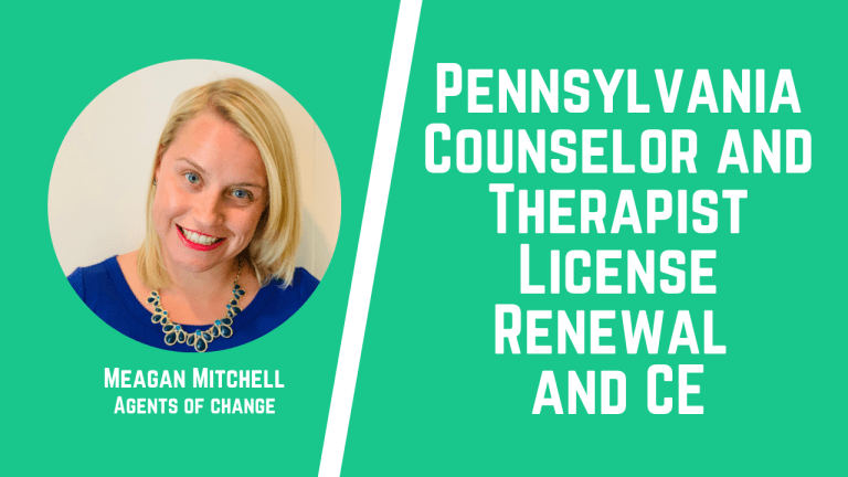 Pennsylvania Counselor and Therapist Licensure Renewal Dates and CE ...