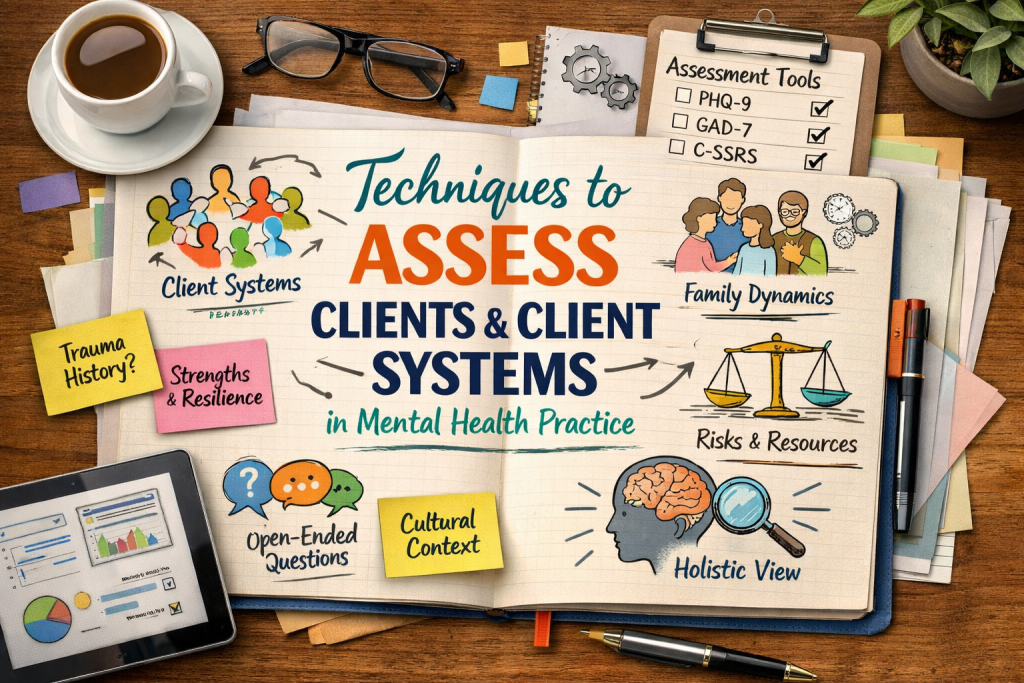 Techniques to Assess Clients and Client Systems in Mental Health ...